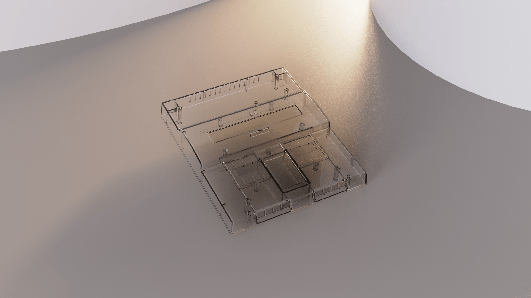 Snes Transparent Case Retro Game Restore